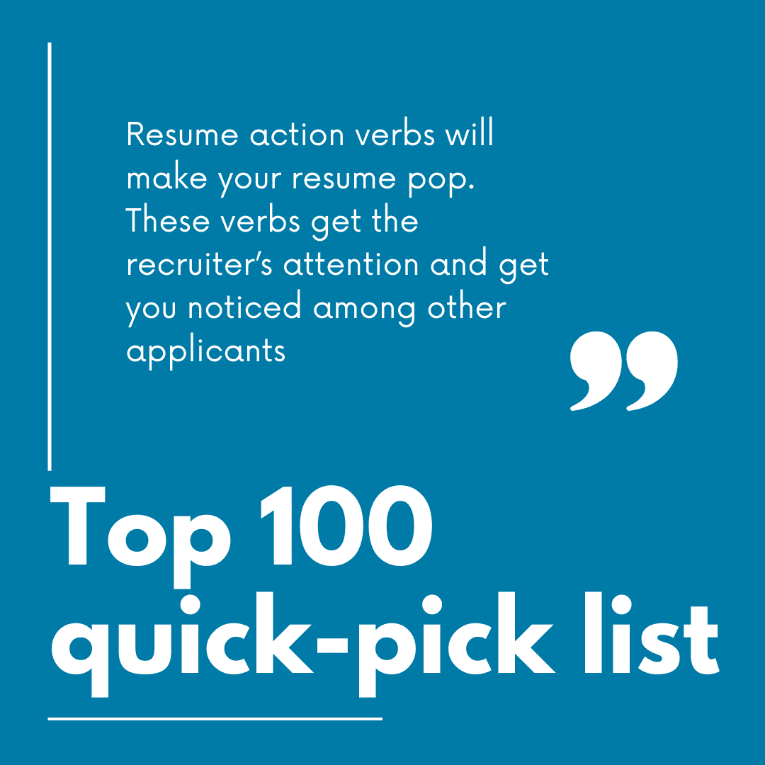 100 Best Power Words for Resumes to Get Your CV Noticed