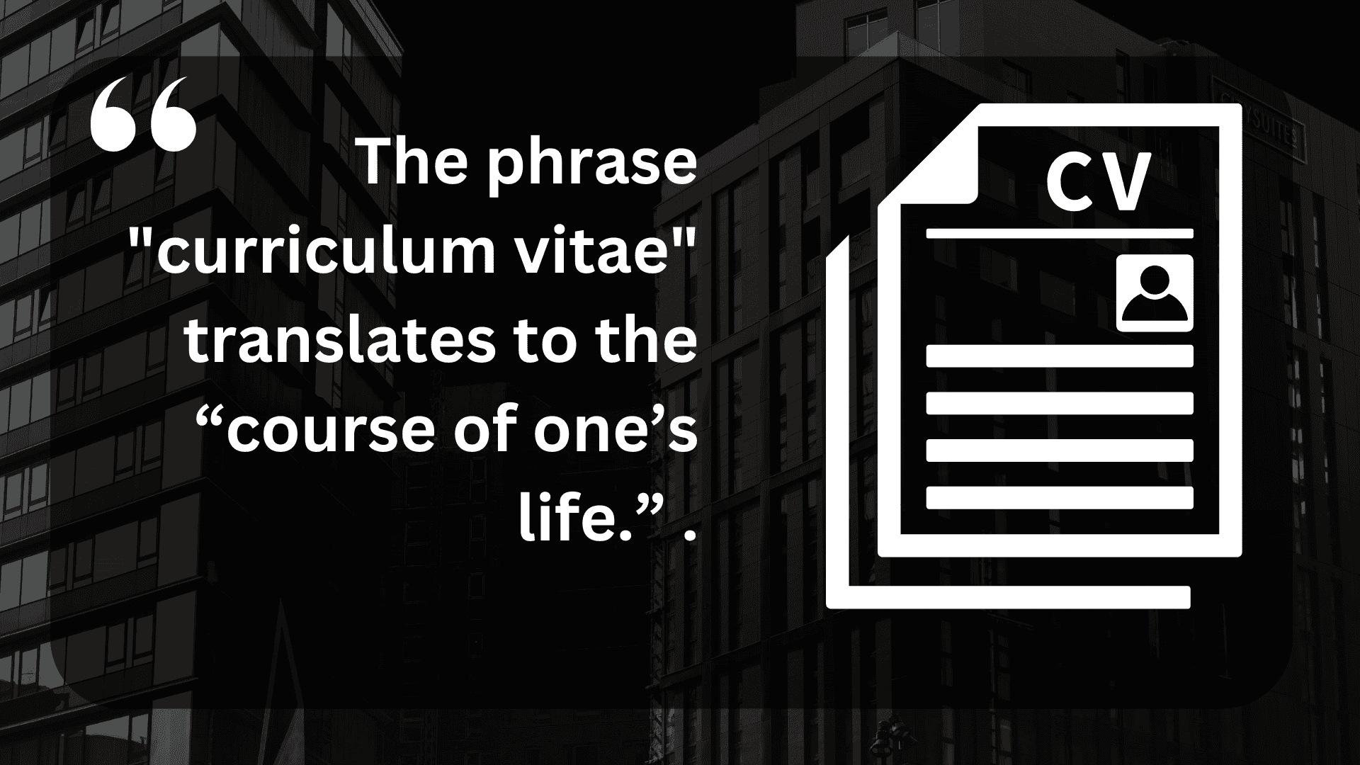 CV or Resume? Find out what's right